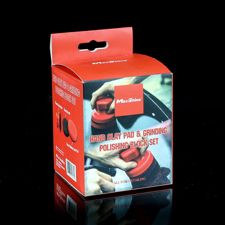 Maxshine Hand Clay Pad and Grinding Polishing Clay Block Set