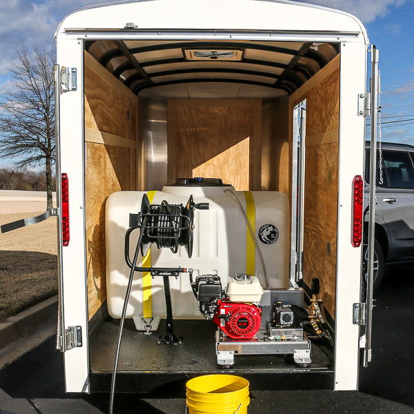 Auto detailing enclosed trailer package